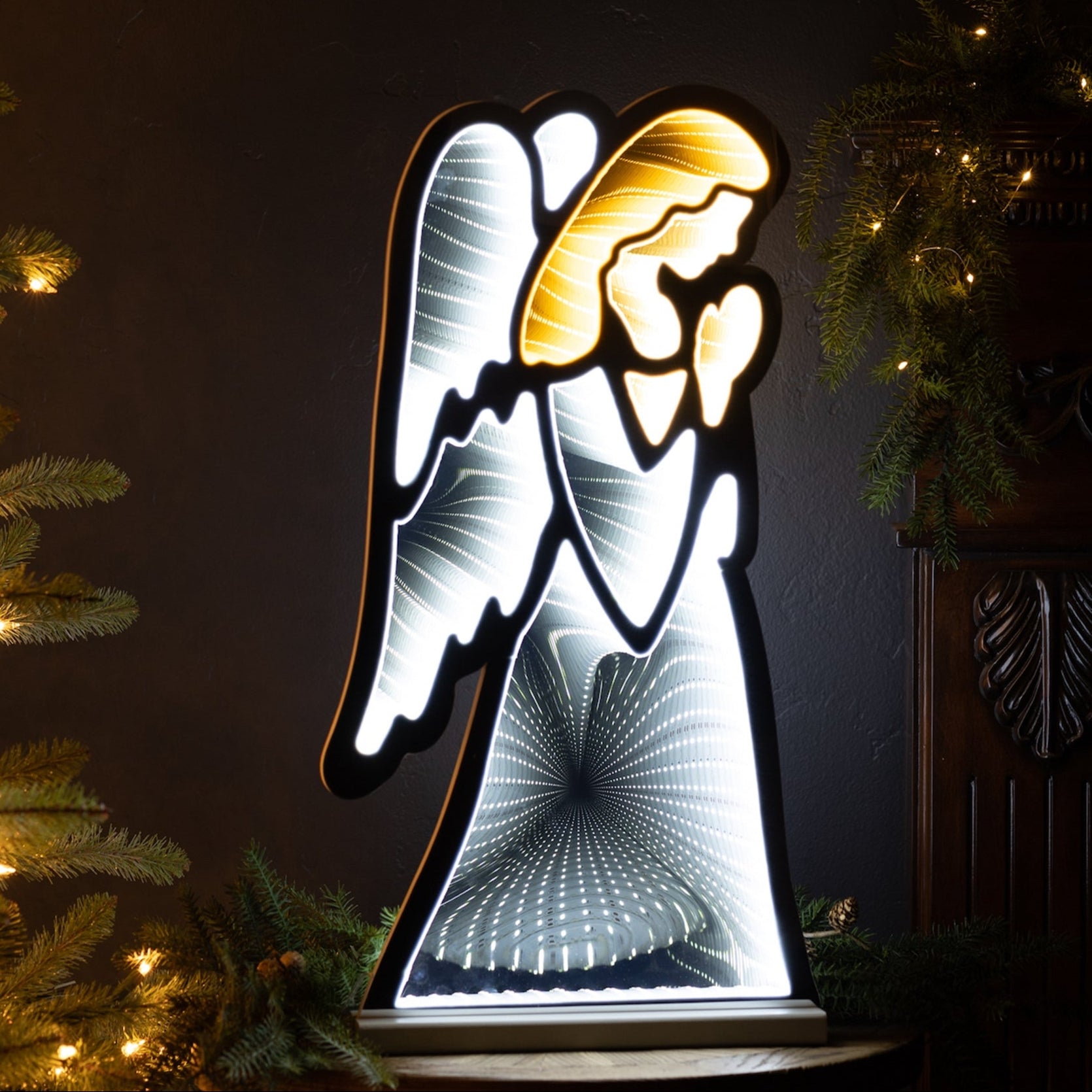 Holiday Angel Ekko Light Display