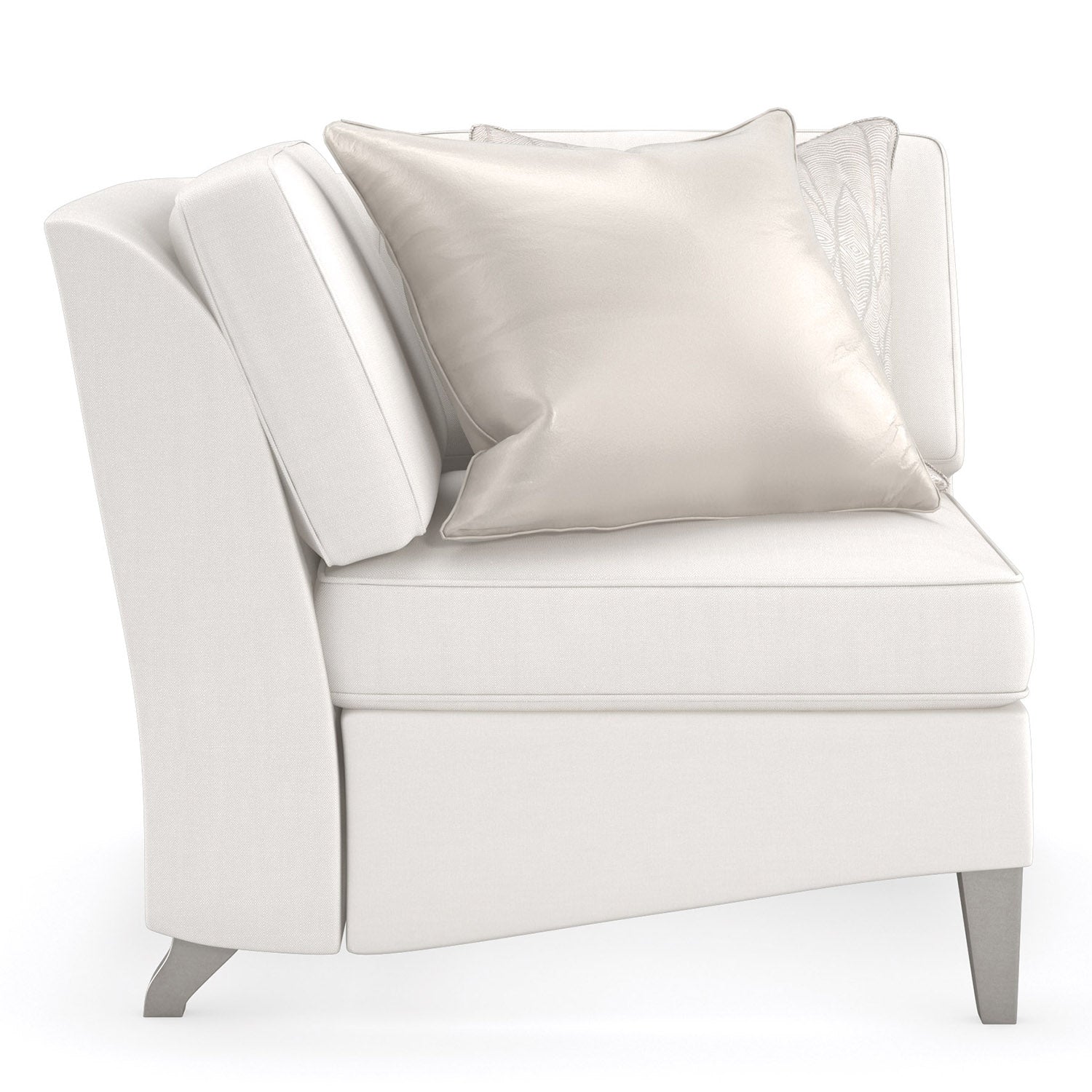 Caracole Victoria Corner Wedge Chair – Paynes Gray