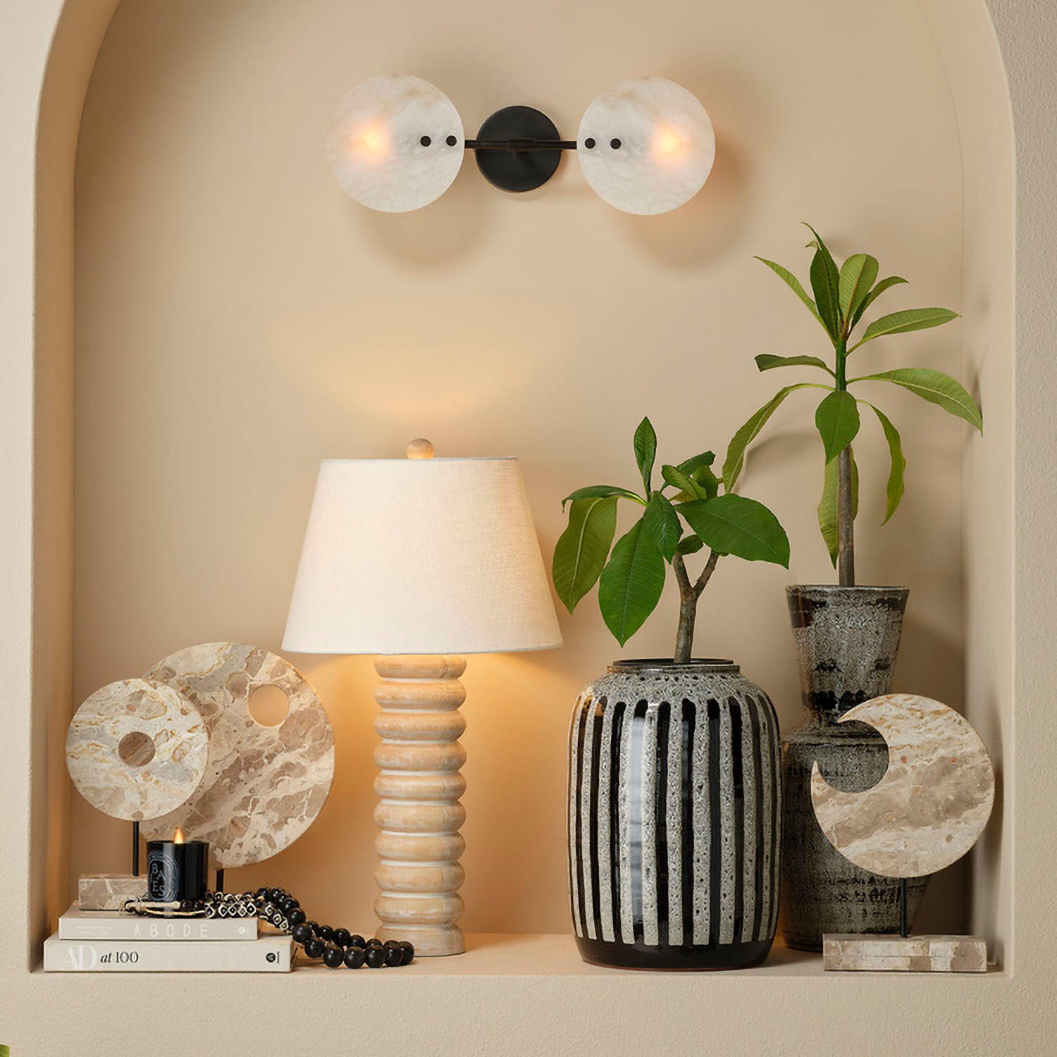 Jamie Young Abacus Table Lamp – Paynes Gray