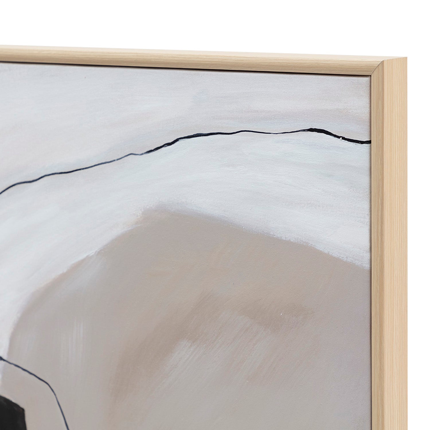 Sunpan Connectivity Framed Canvas Art – Paynes Gray