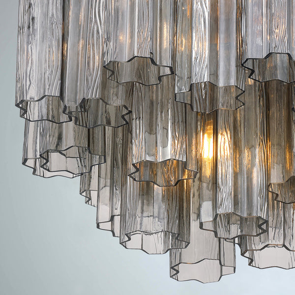 Crystorama Addis 4 Light Aged Brass Semi Flush Mount
