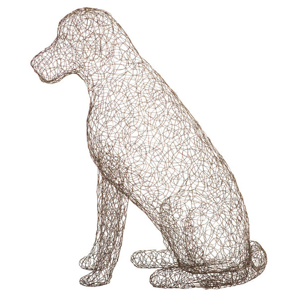 Phillips Collection Crazy Wire Retriever Sculpture – Paynes Gray