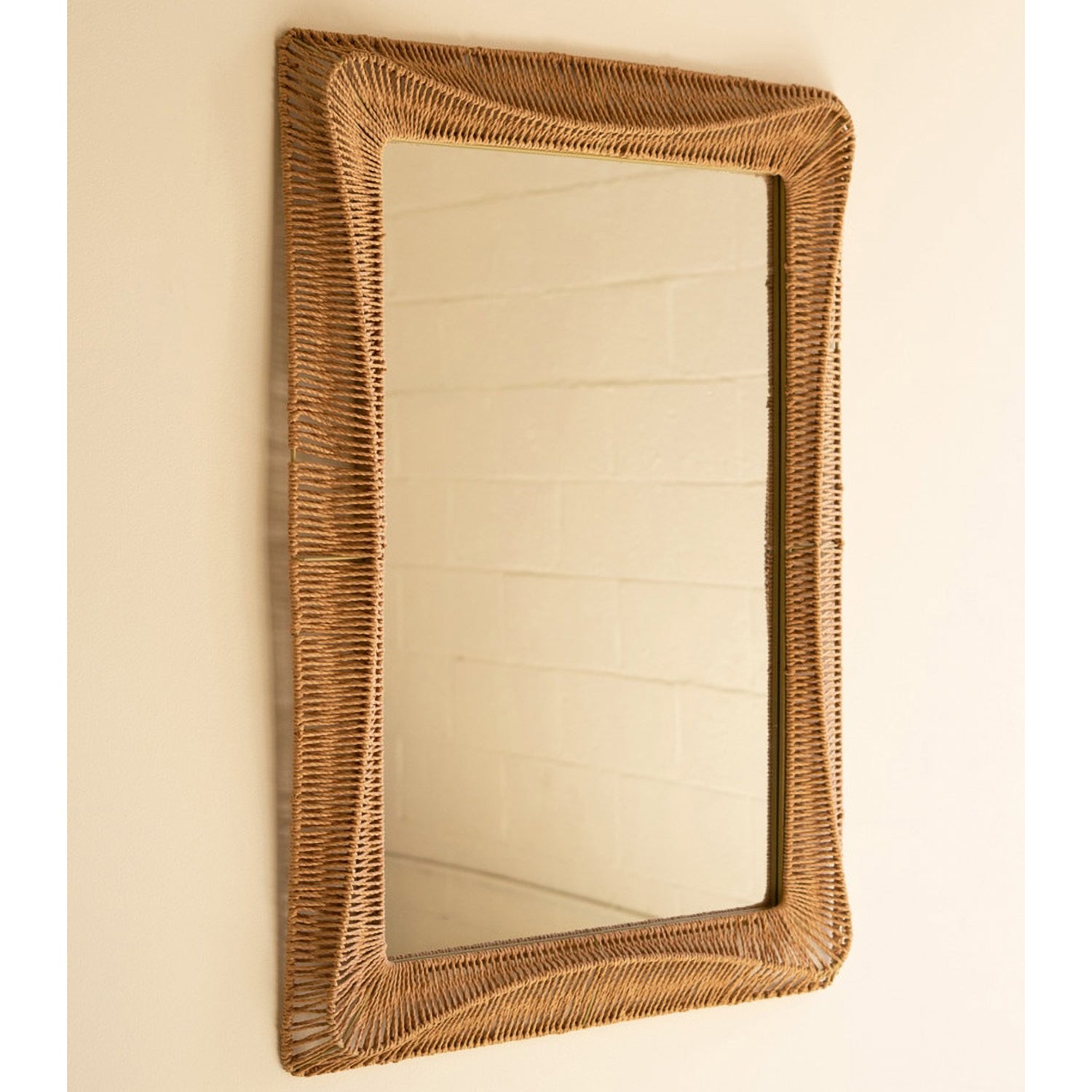 Paper Rope Framed Mirror