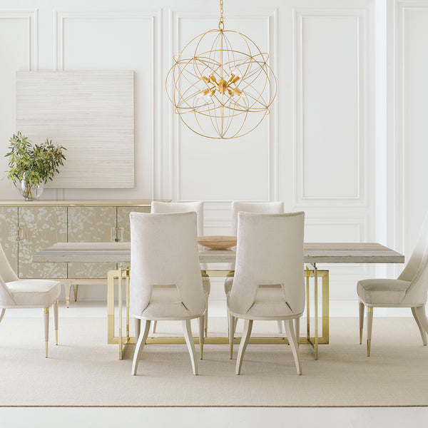 Caracole Wish You Were Here Dining Table – Paynes Gray