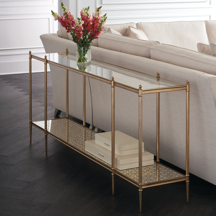 Caracole Perfection New Gold Console Table - Final Sale
