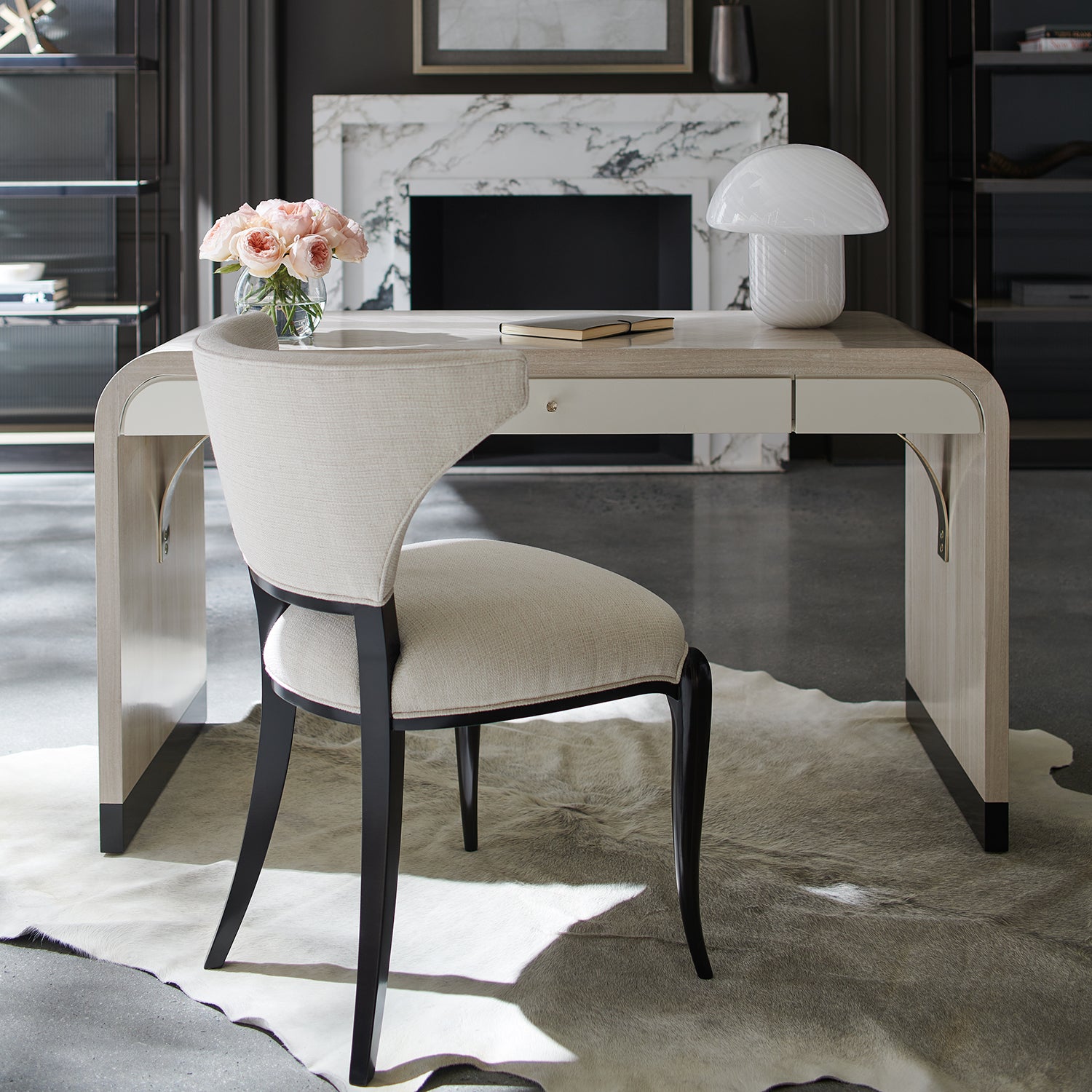 Caracole Free Fall Desk – Paynes Gray