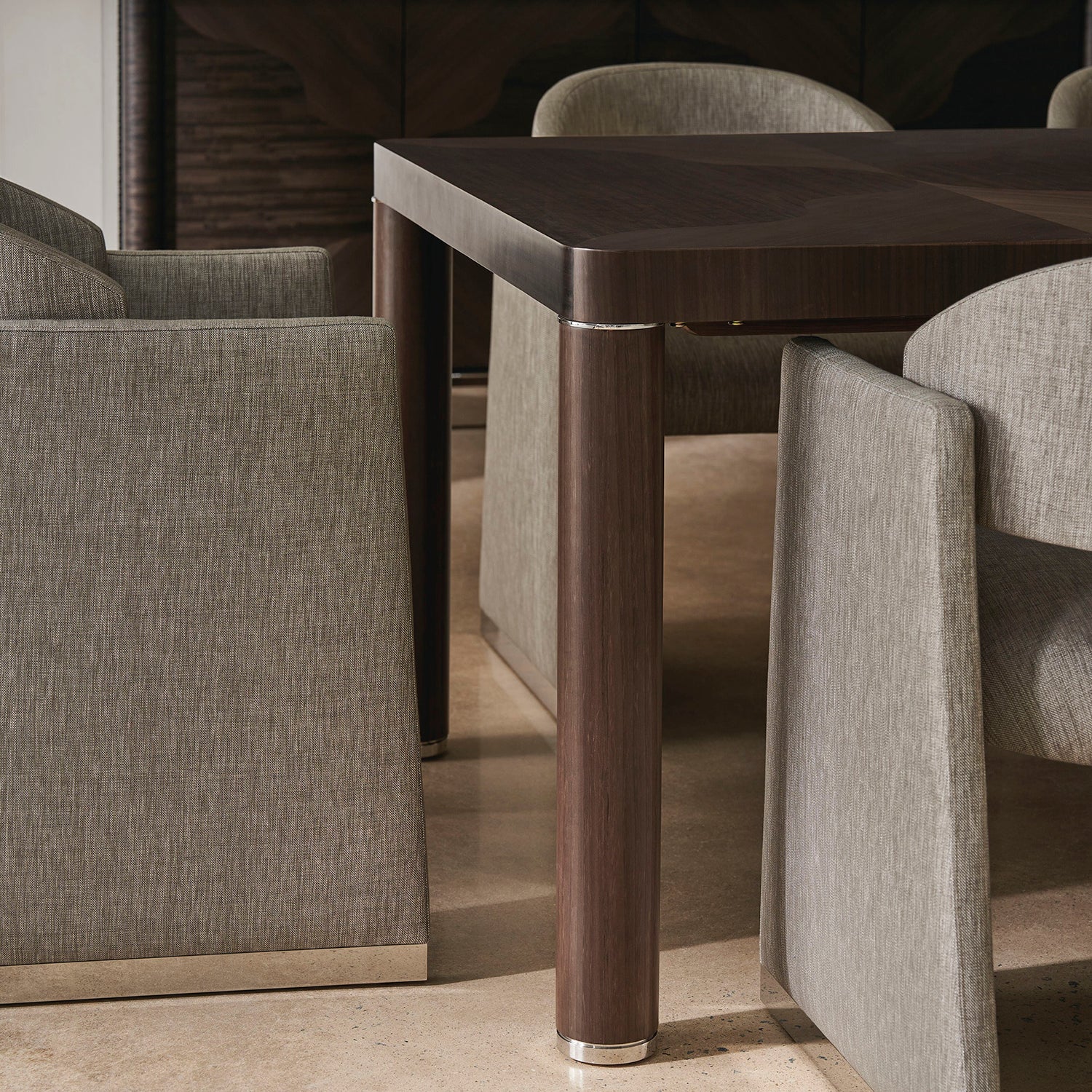 Caracole Mirror Image Dining Table – Paynes Gray