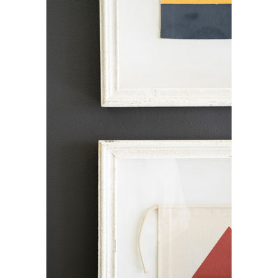 Nautical Canvas Flags Framed Artwork Set of 4
