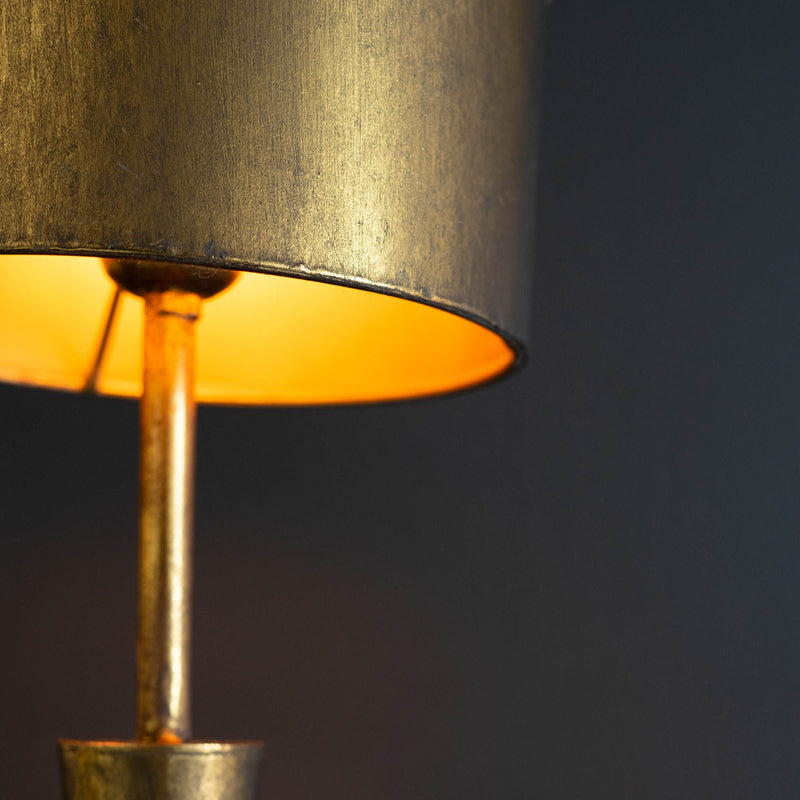Barrel Antique Gold Floor Lamp – Paynes Gray