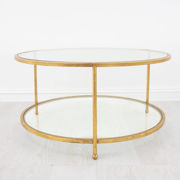 Three Leg Round Coffee Table – Paynes Gray