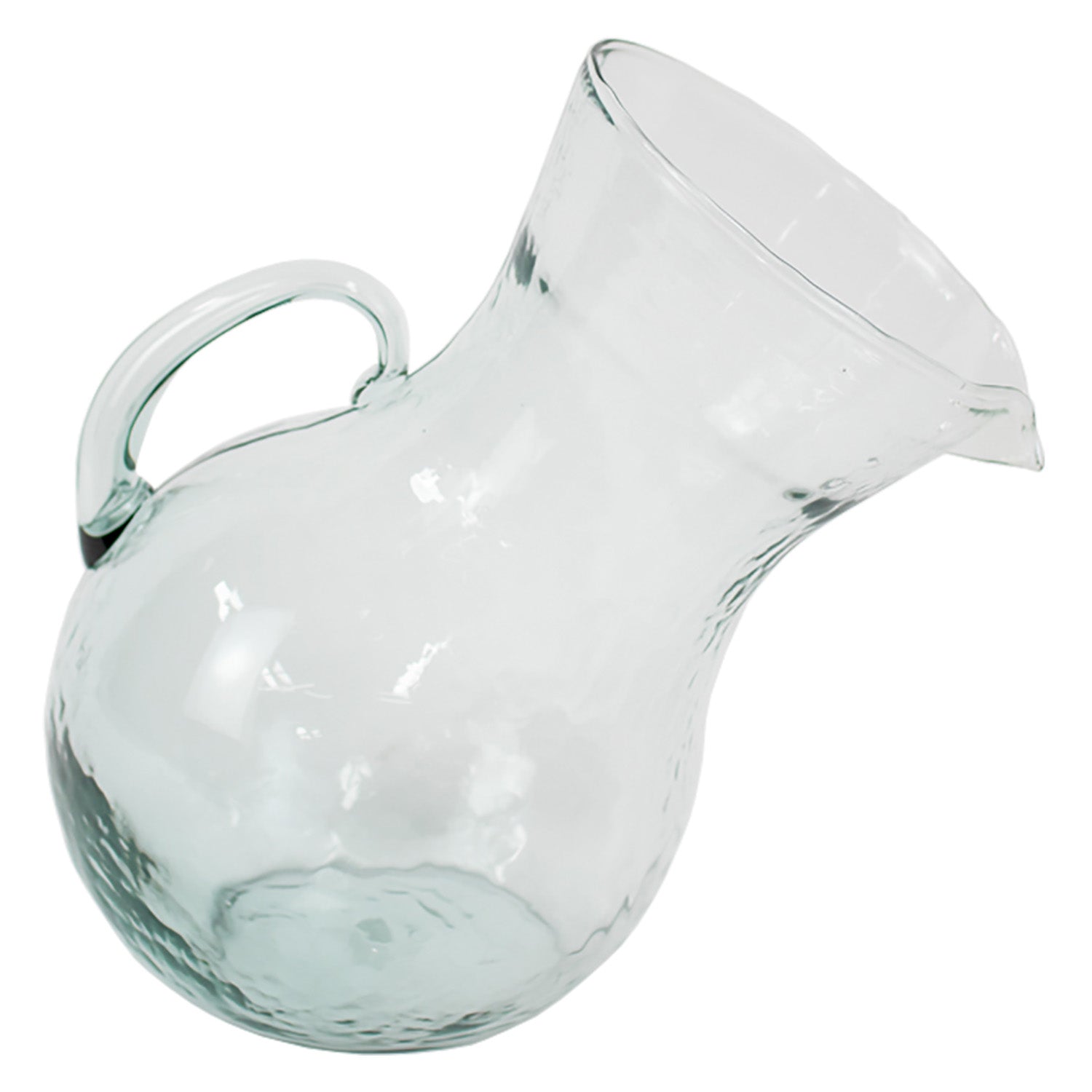 Large Glass Tilted Pitcher – Paynes Gray
