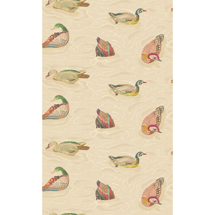Mulberry Duck Pond Jewel Wallpaper
