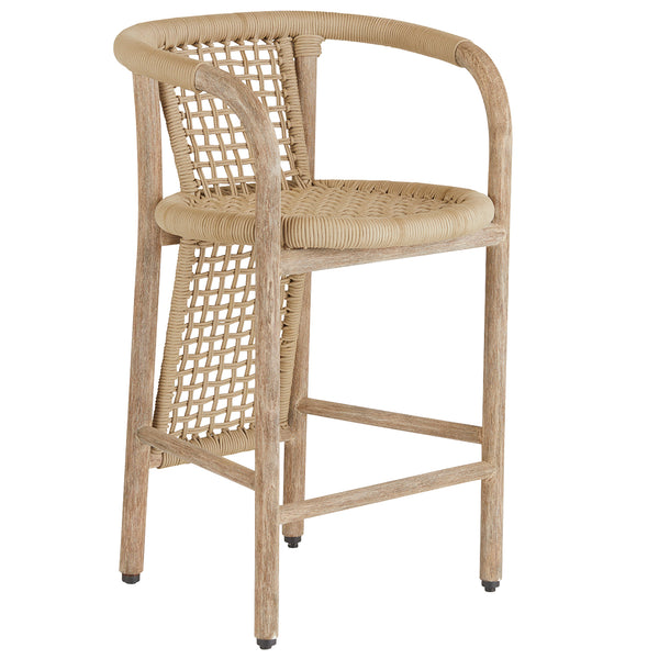 Arteriors Chapman Outdoor Counterstool – Paynes Gray
