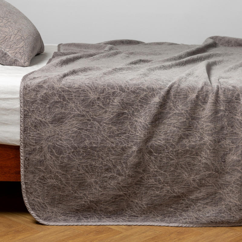 Bella Notte Georgia Bedspread – Paynes Gray