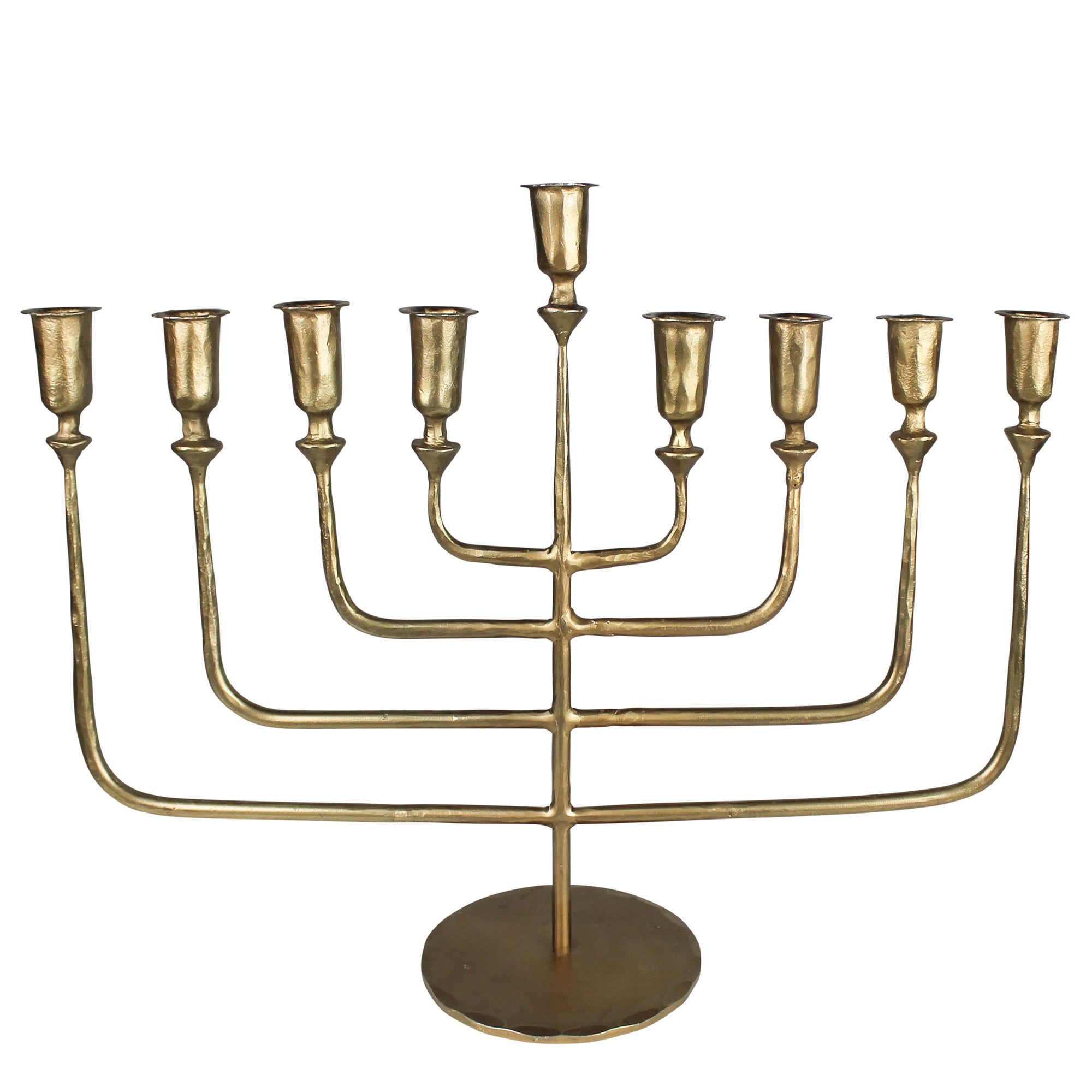 Halo Brass Menorah – Paynes Gray