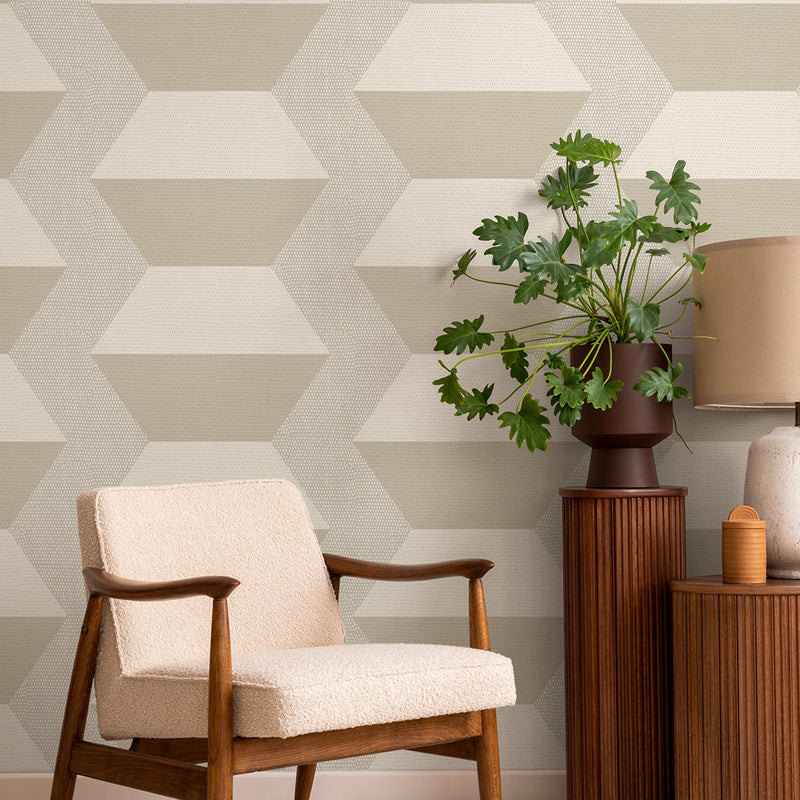 Mitchell Black Infinity Blocks Wallpaper – Paynes Gray