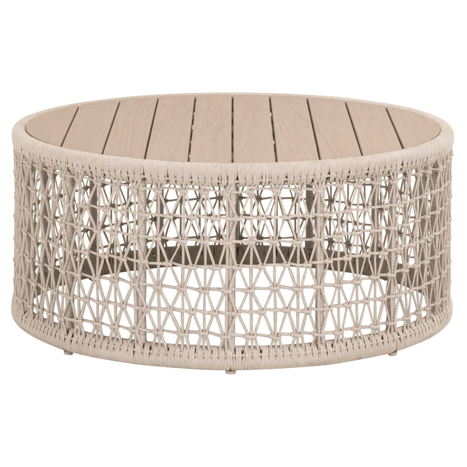 Essentials for Living Knit Outdoor Round Coffee Table