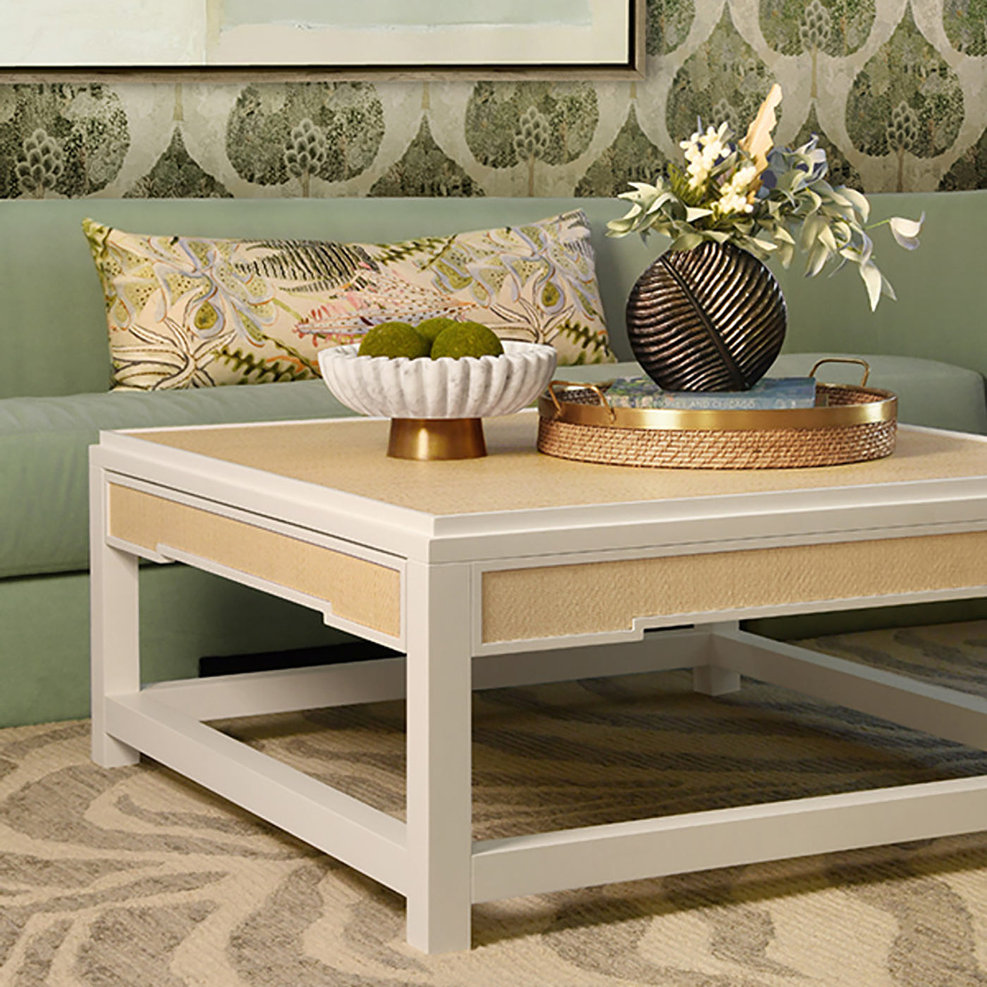Worlds Away Locklin Coffee Table