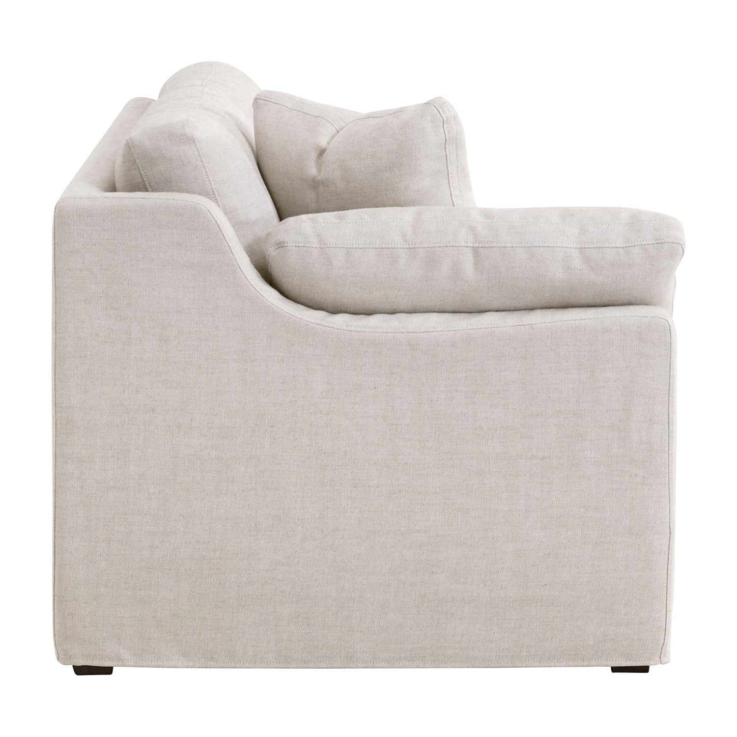 Lena Modular Slipcover 2-Seat Left Slope Arm Sofa – Paynes Gray