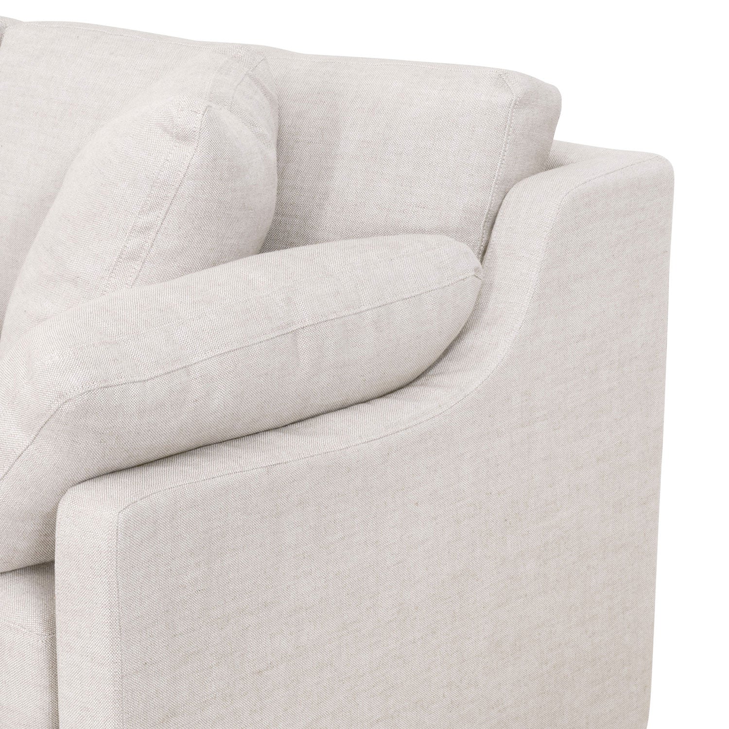 Lena Modular Slipcover 2-Seat Right Slope Arm Sofa – Paynes Gray