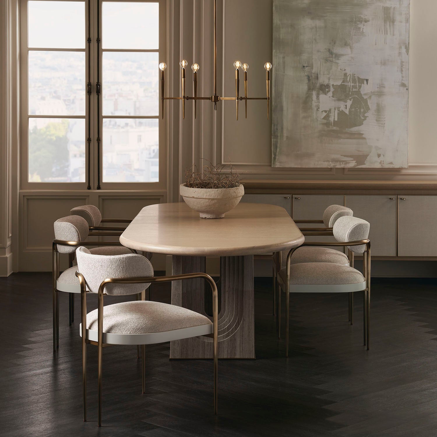 Caracole Emphasis Dining Chair Set of 2 – Paynes Gray