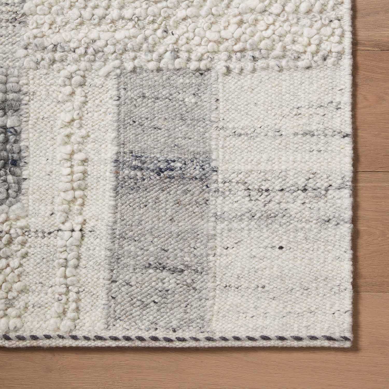 Loloi Manfred Squared Hand Knotted Rug – Paynes Gray