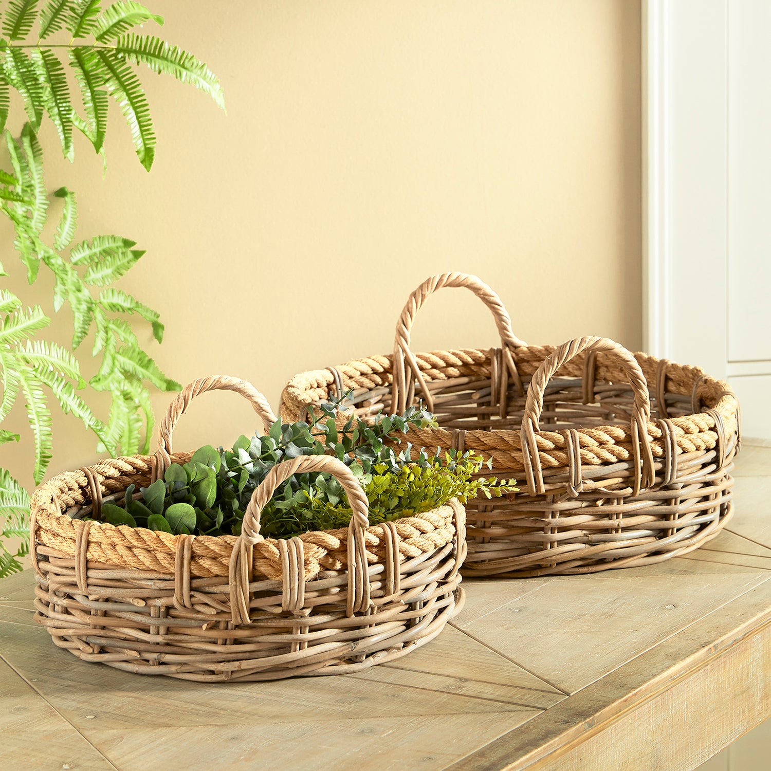 Sonoma Low Basket Set of 2 – Paynes Gray