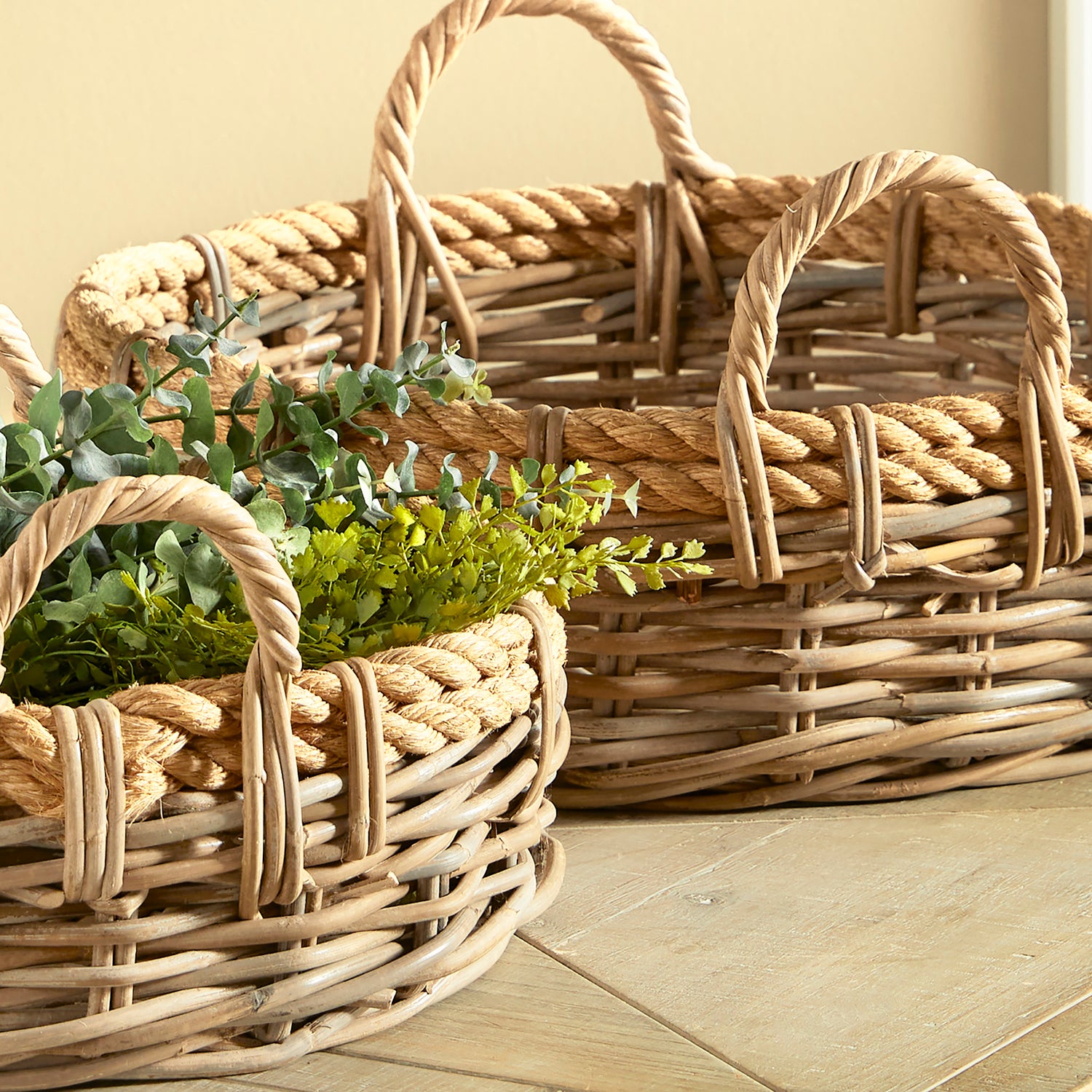 Sonoma Low Basket Set of 2 – Paynes Gray