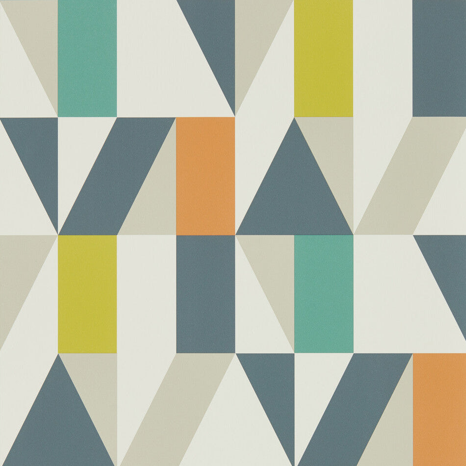 Scion x Kravet Nuevo Citrus/Paprika/Forest Wallpaper