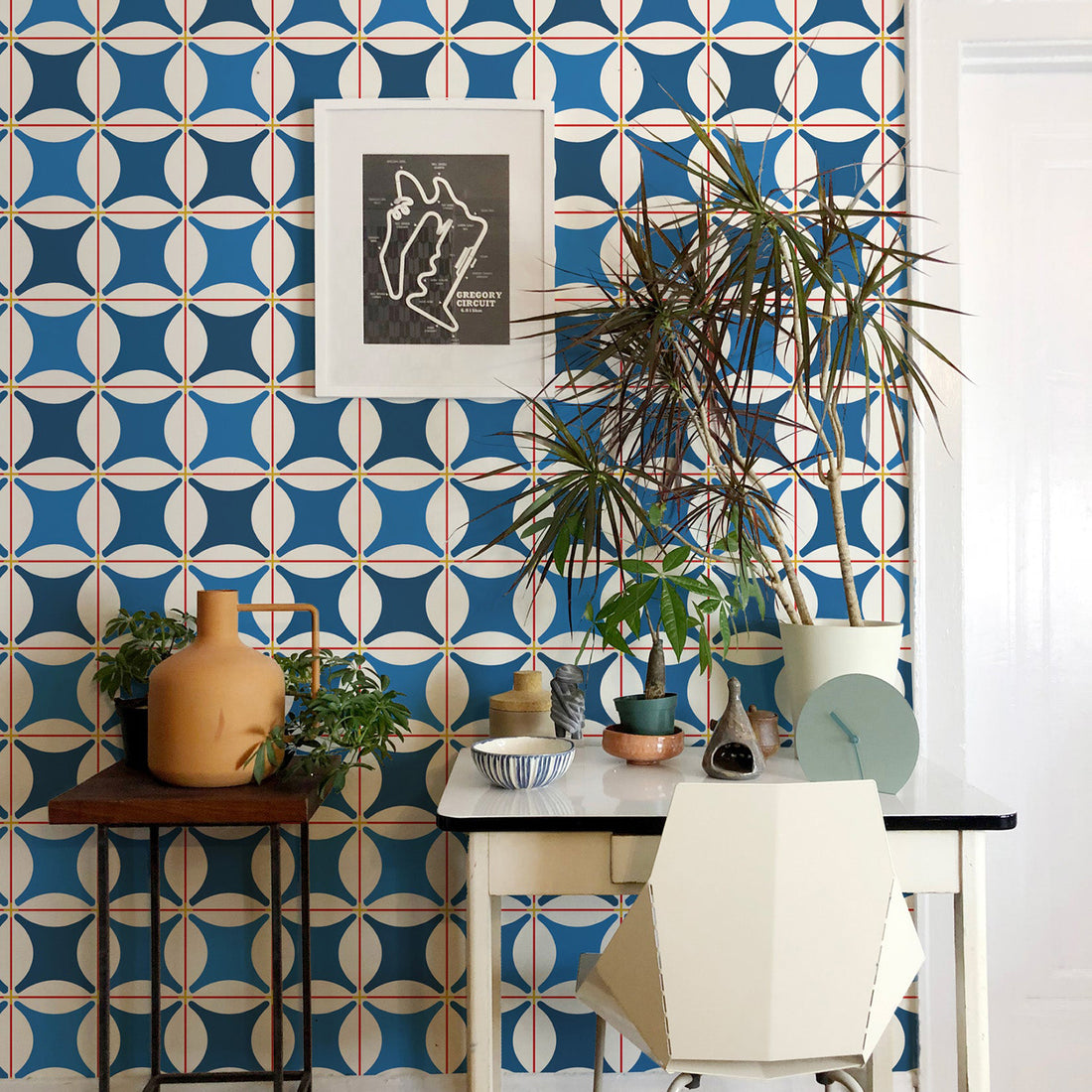 Mitchell Black x Natalie Papier Traveler Tile Wallpaper