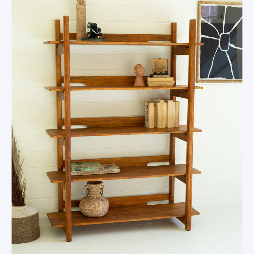 Mango Wood Bookshelf – Paynes Gray