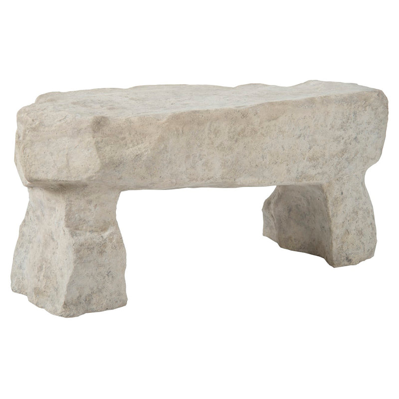 Phillips Collection Cast Stone Bench – Paynes Gray