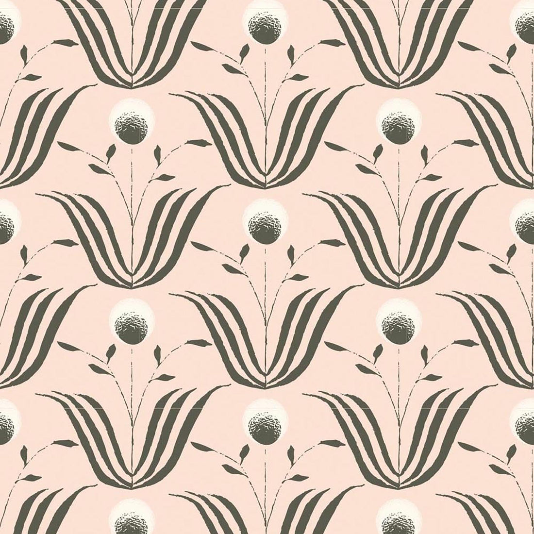 Mitchell Black Spring Bloom Wallpaper