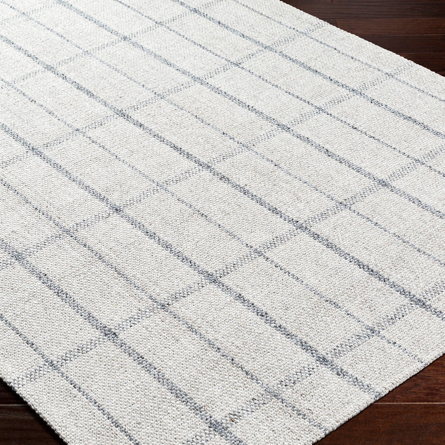 Livabliss Tartan Grid Hand Woven Rug – Paynes Gray