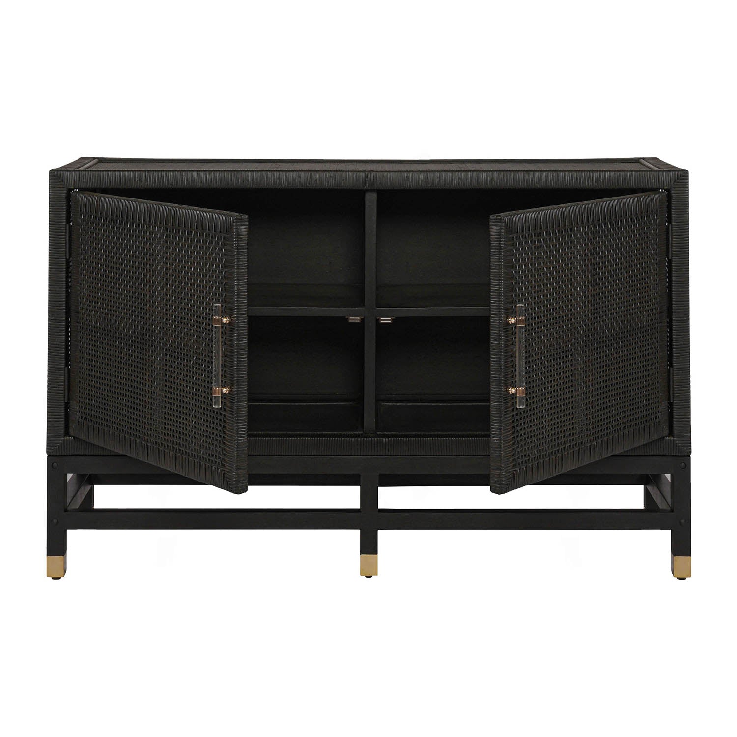 TOV Amara Woven Rattan Buffet – Paynes Gray
