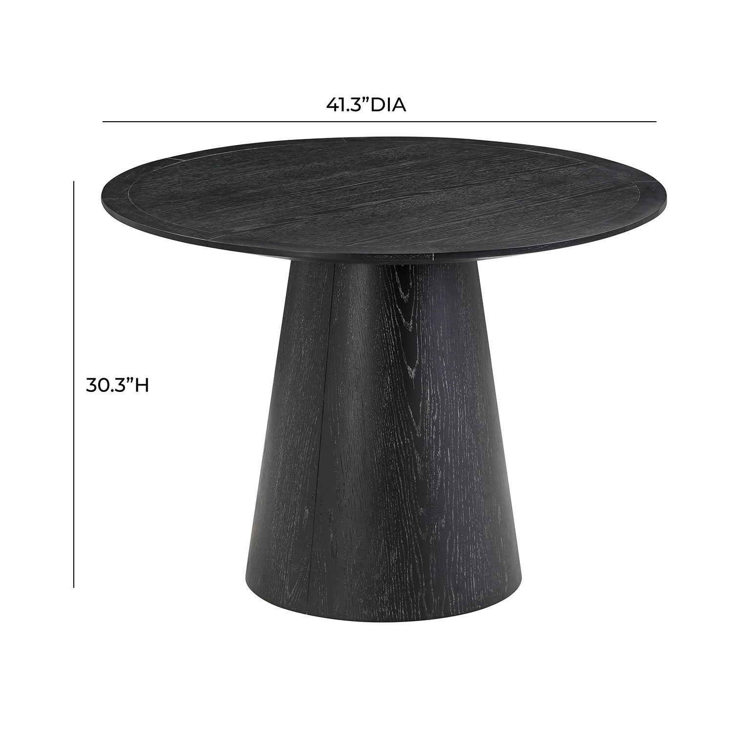 TOV Furniture Sahara Oak Round Dining Table – Paynes Gray