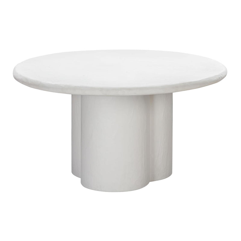 TOV Furniture Elika Faux Plaster Round Dining Table – Paynes Gray