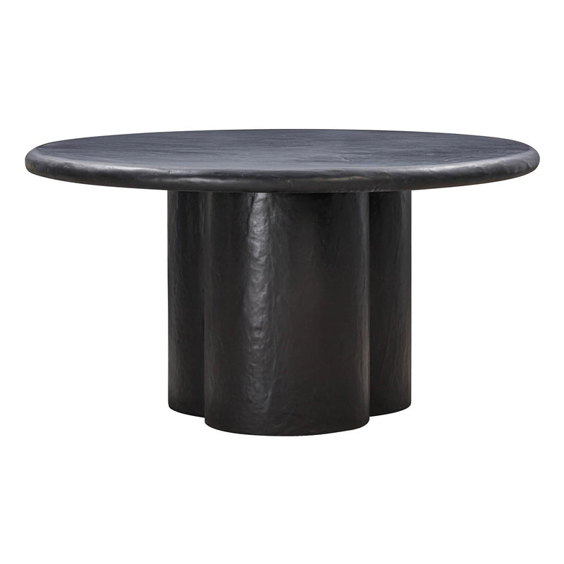 TOV Furniture Elika Faux Plaster Round Dining Table – Paynes Gray