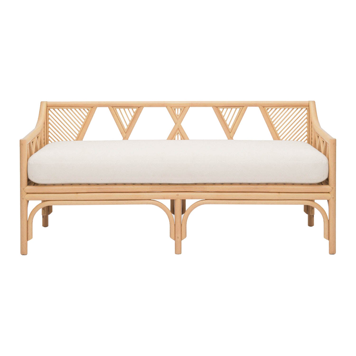 TOV Jayla Rattan Bench – Paynes Gray