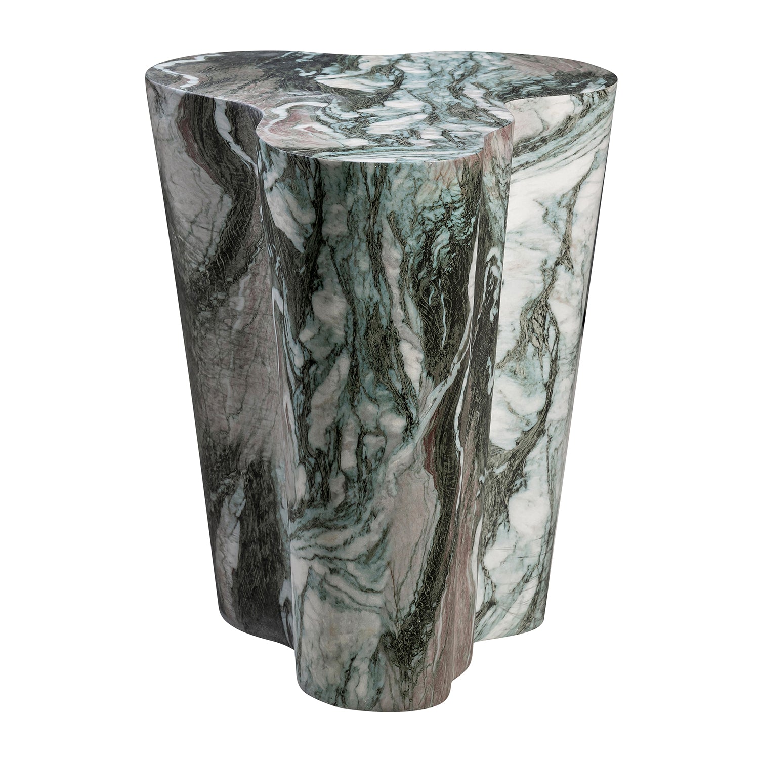 TOV Furniture Slab Faux Tall Side Table – Paynes Gray