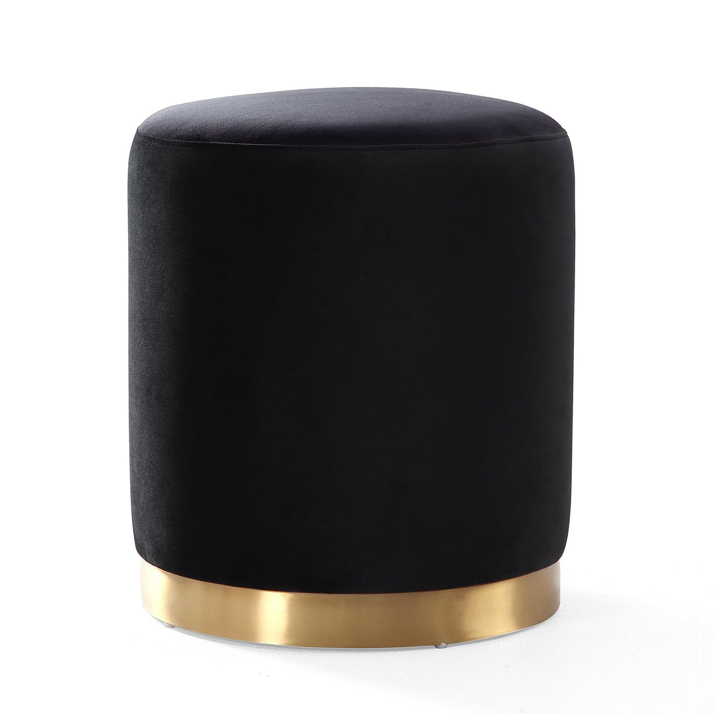 TOV Furniture Opal Gold Base Ottoman – Paynes Gray