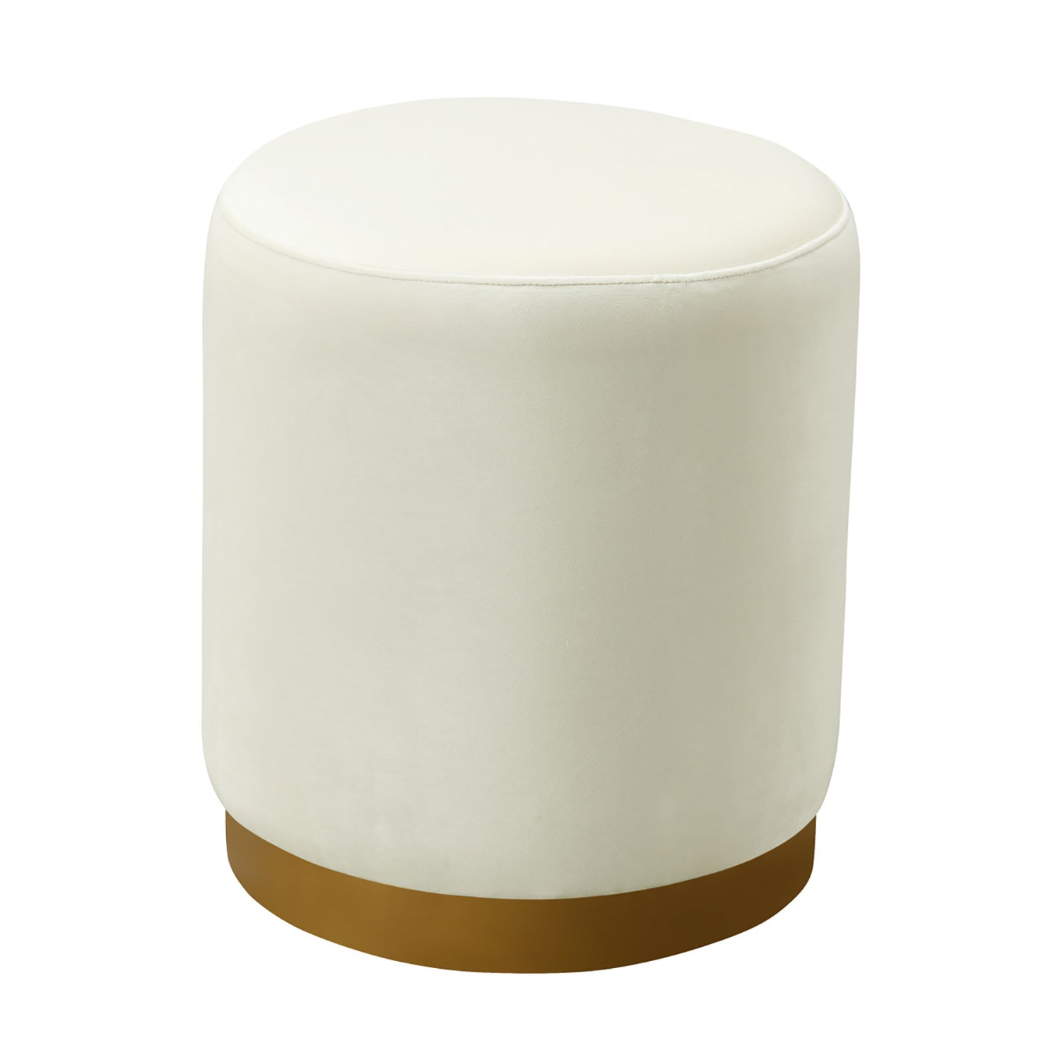 TOV Furniture Opal Gold Base Ottoman – Paynes Gray