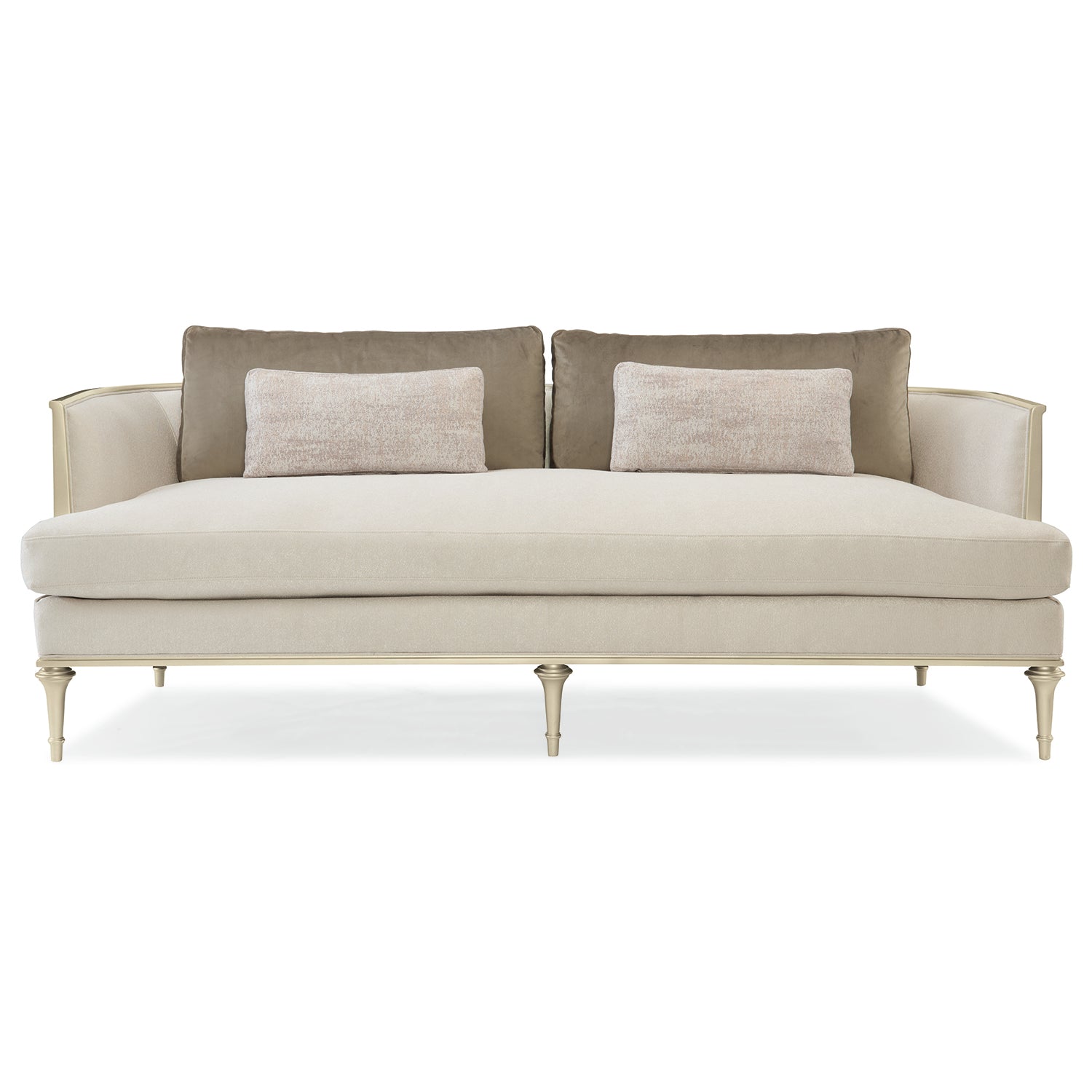 Caracole Quit Your Metal-Ing Sofa – Paynes Gray