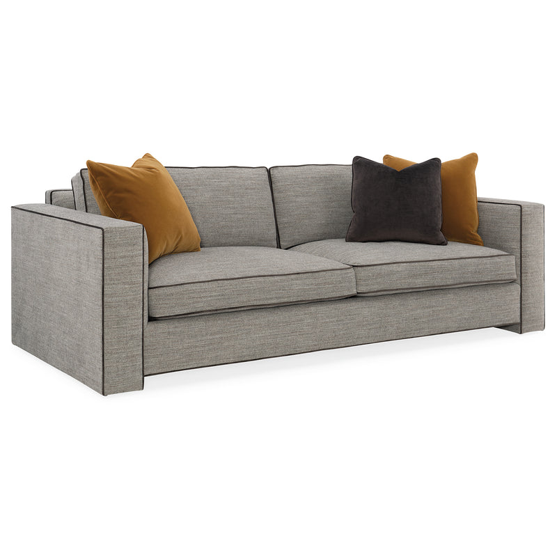 Caracole Welt Played Sofa – Paynes Gray