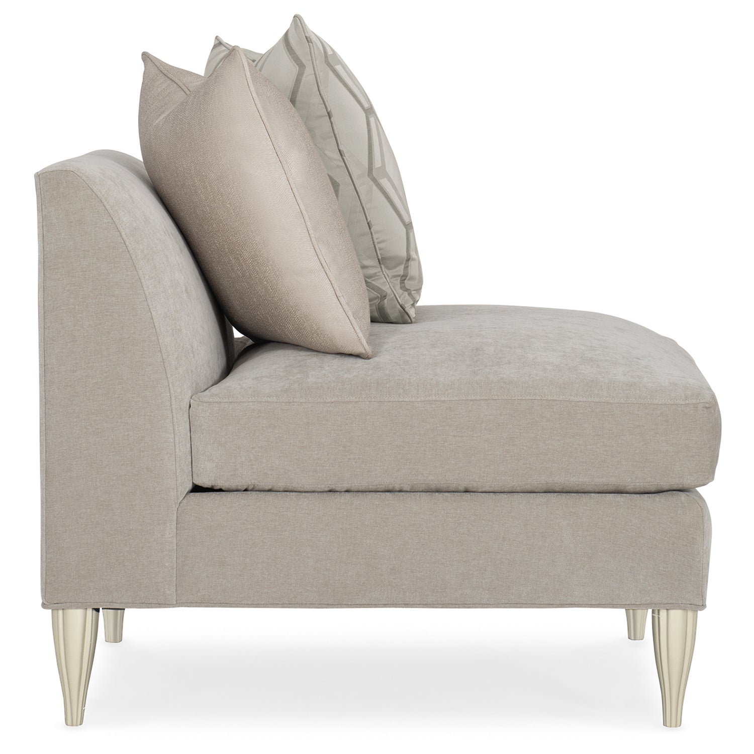 Caracole Fret Knot Armless Chair – Paynes Gray