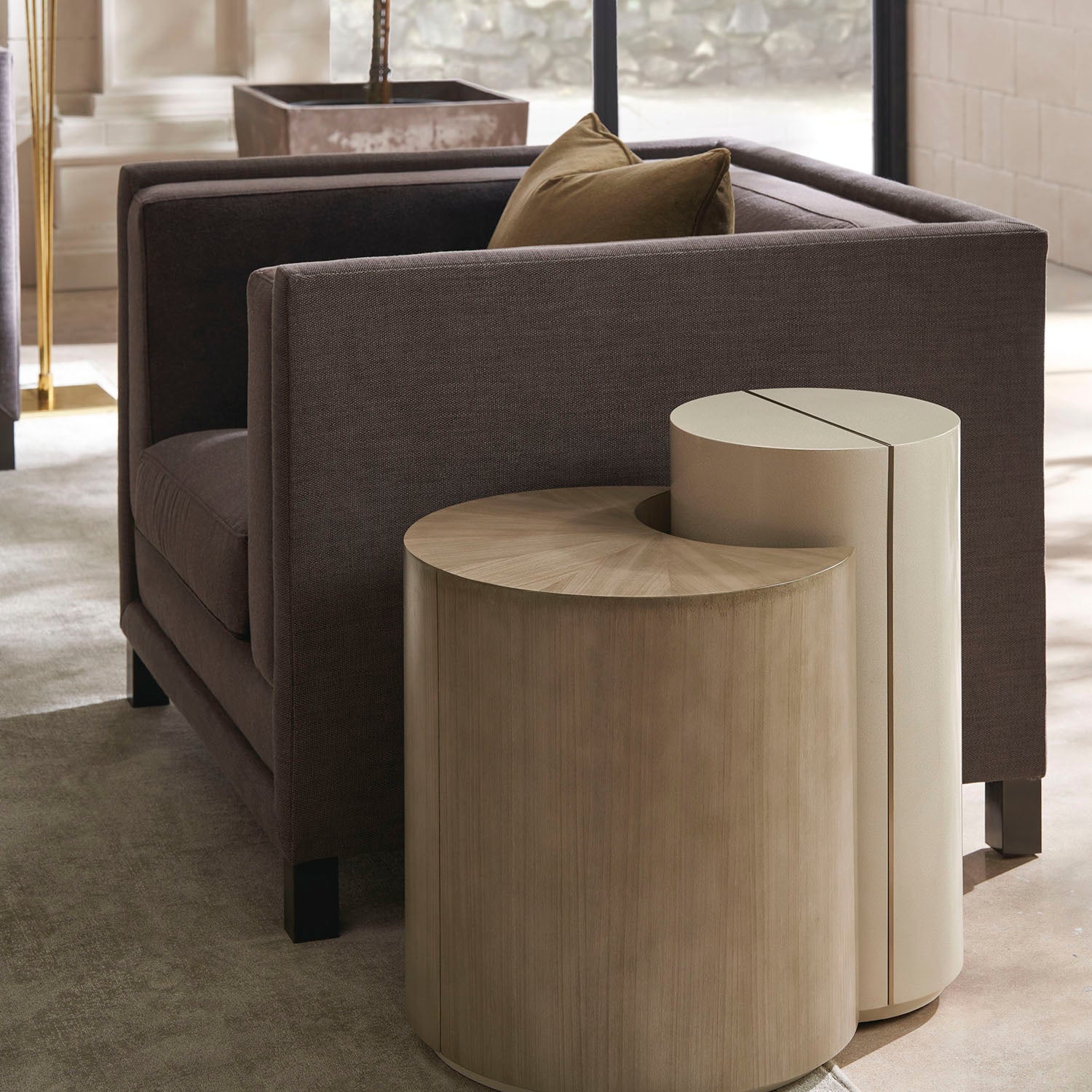 Caracole Tuxedo Chair – Paynes Gray