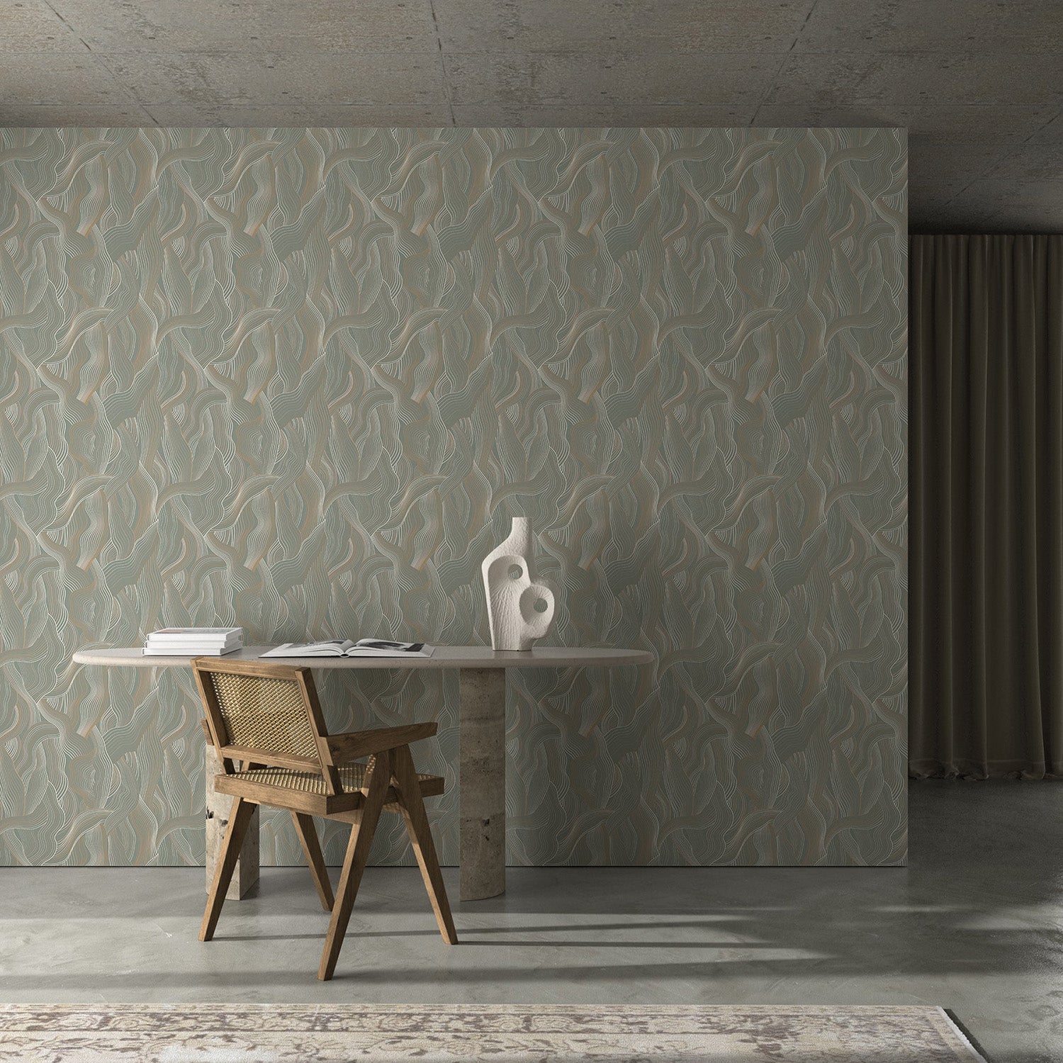 Mitchell Black x Sabrina Yvonne Meraki Wallpaper – Paynes Gray