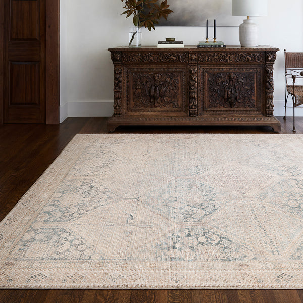 Becki Owens x Livabliss Marlene Try Machine Woven Rug – Paynes Gray