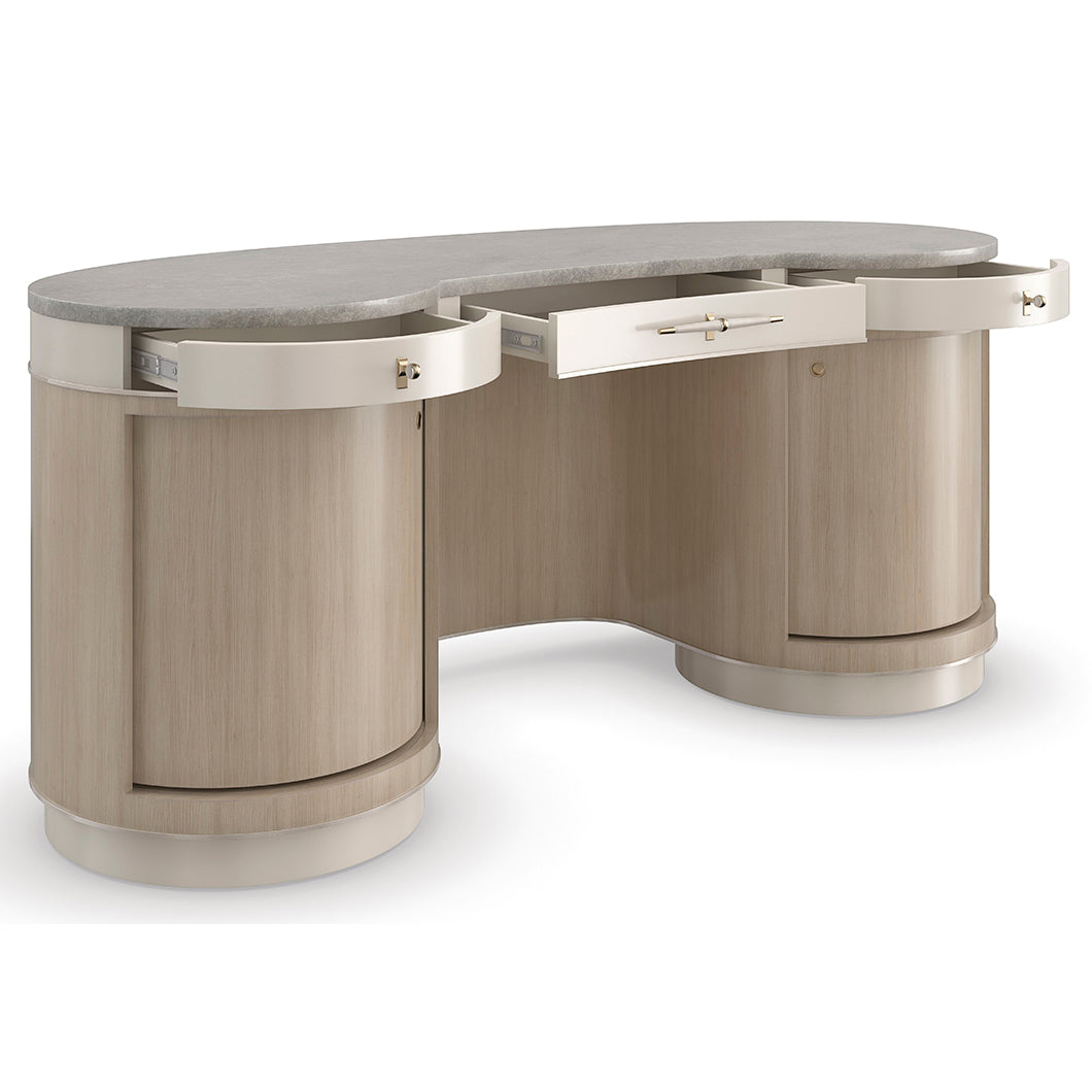 Caracole Vanity Fair Desk – Paynes Gray
