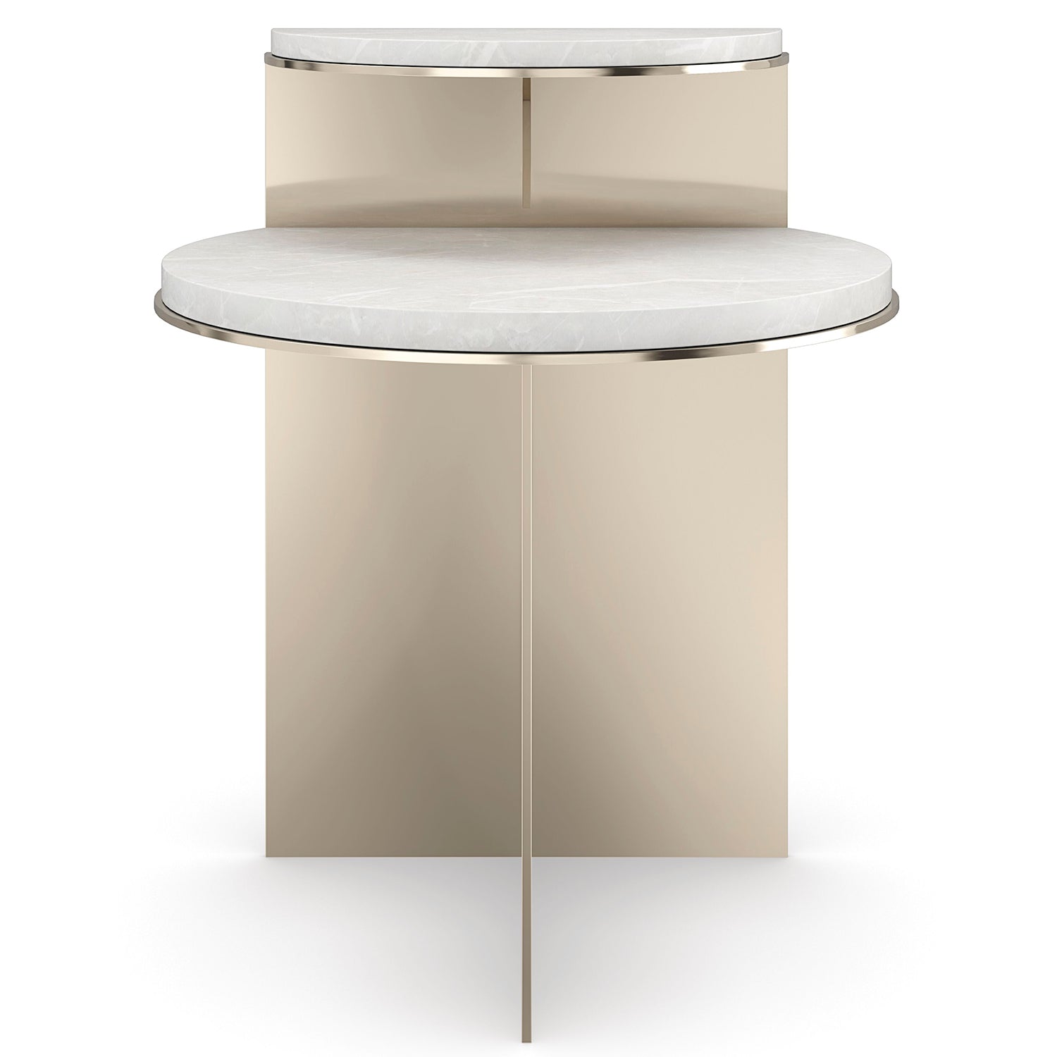 Caracole Touche Light End Table – Paynes Gray